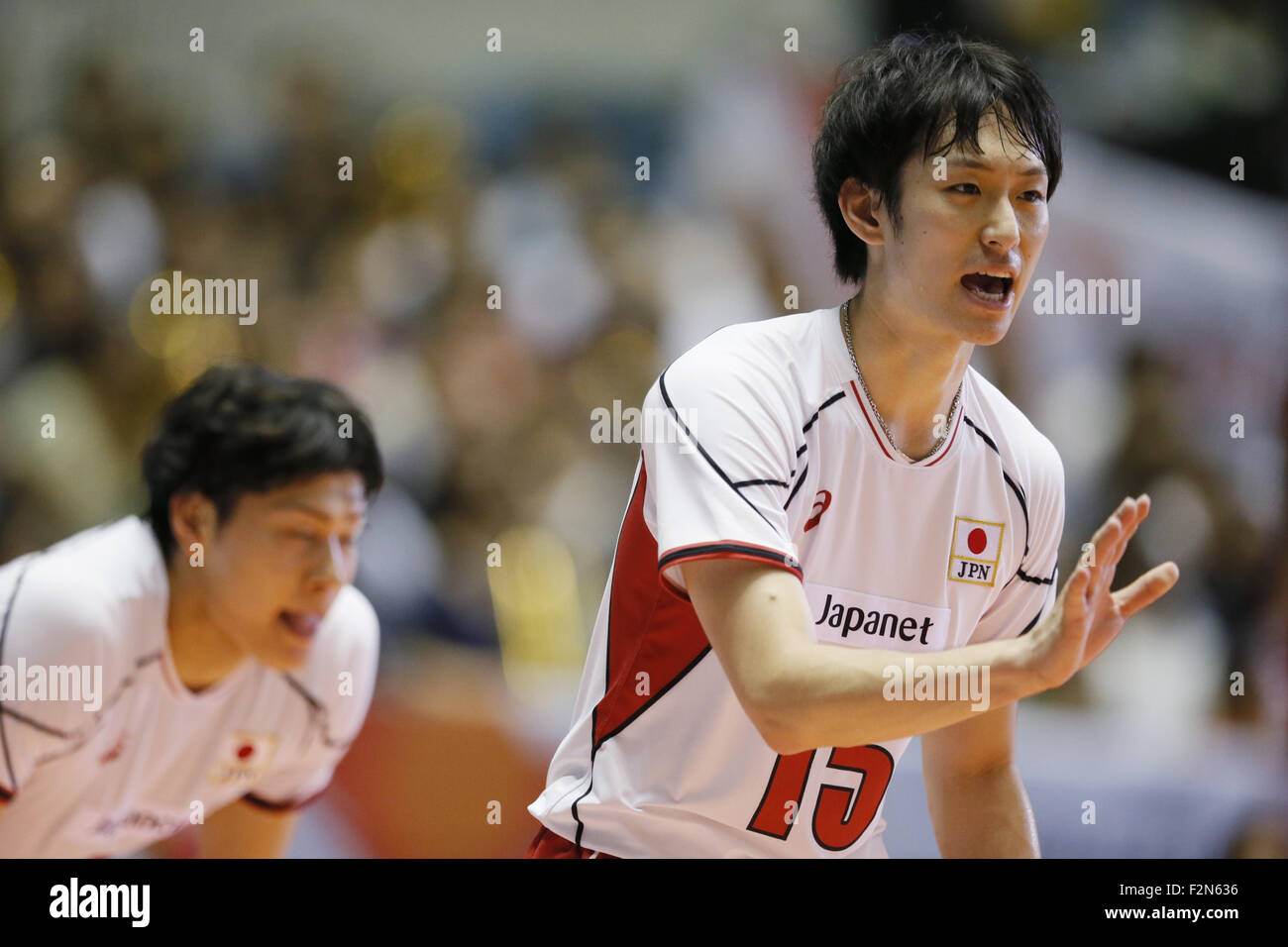 Tokyo, Japan. 21st Sep, 2015. Masahiro Yanagida (JPN) Volleyball : FIVB ...