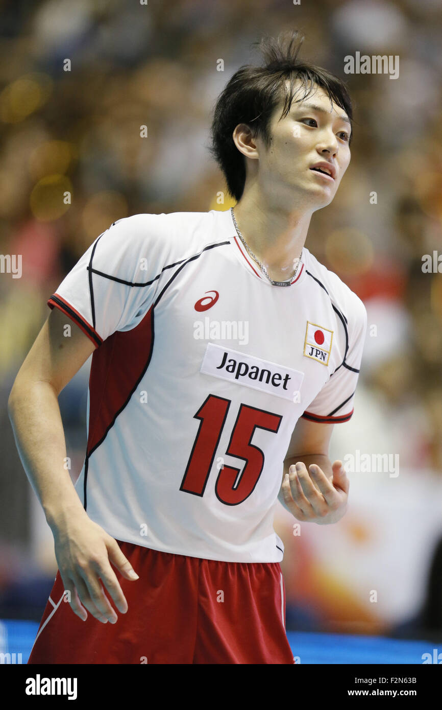 Tokyo, Japan. 21st Sep, 2015. Masahiro Yanagida (JPN) Volleyball : FIVB ...