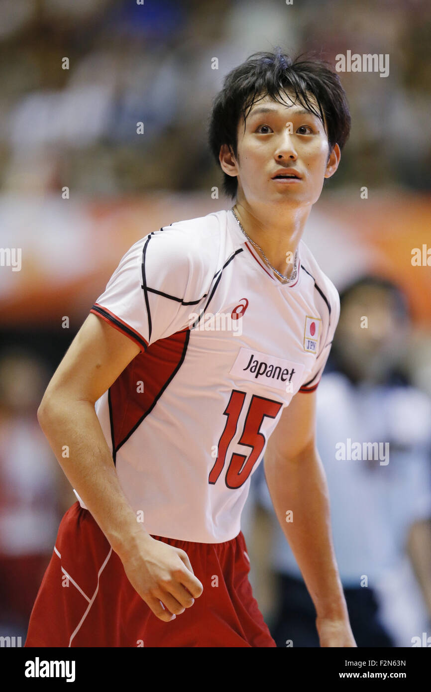 Tokyo, Japan. 21st Sep, 2015. Masahiro Yanagida (JPN) Volleyball : FIVB ...