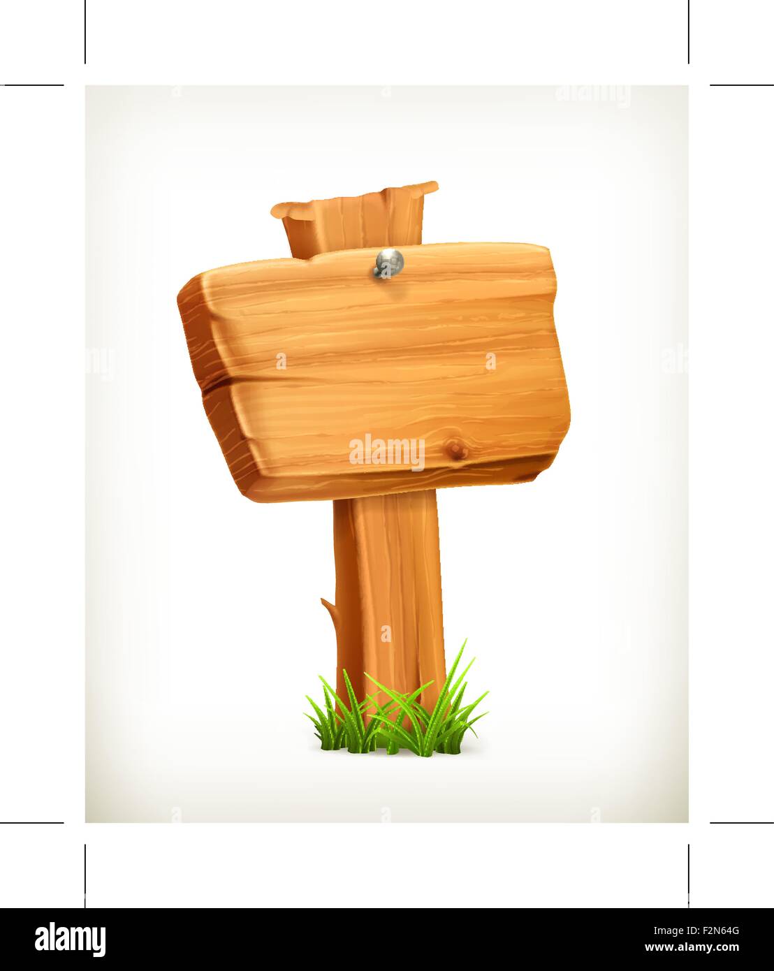 Wooden banner, vector sign Stock Vector Image & Art - Alamy