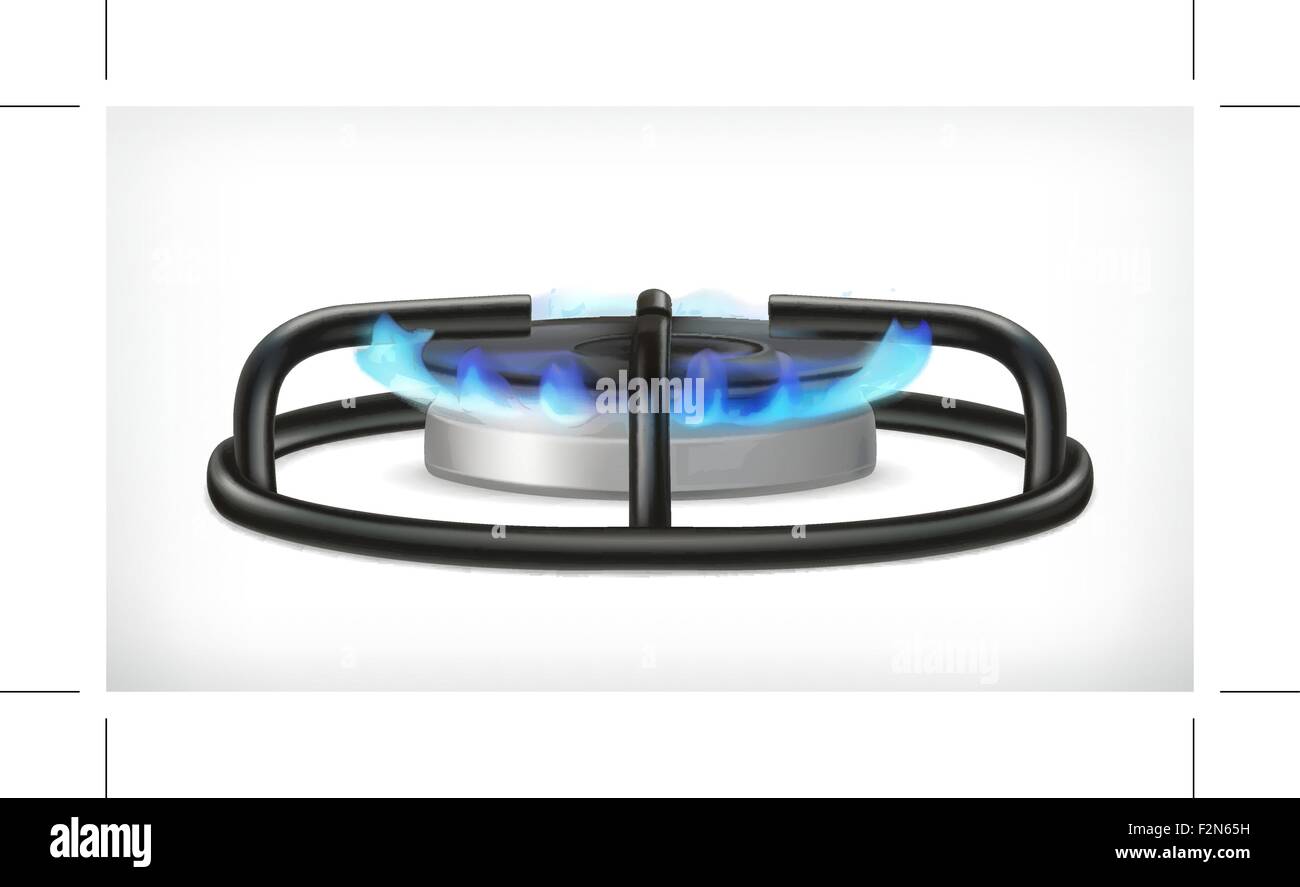 Realistic stove steel oven Stock Vector Images - Alamy