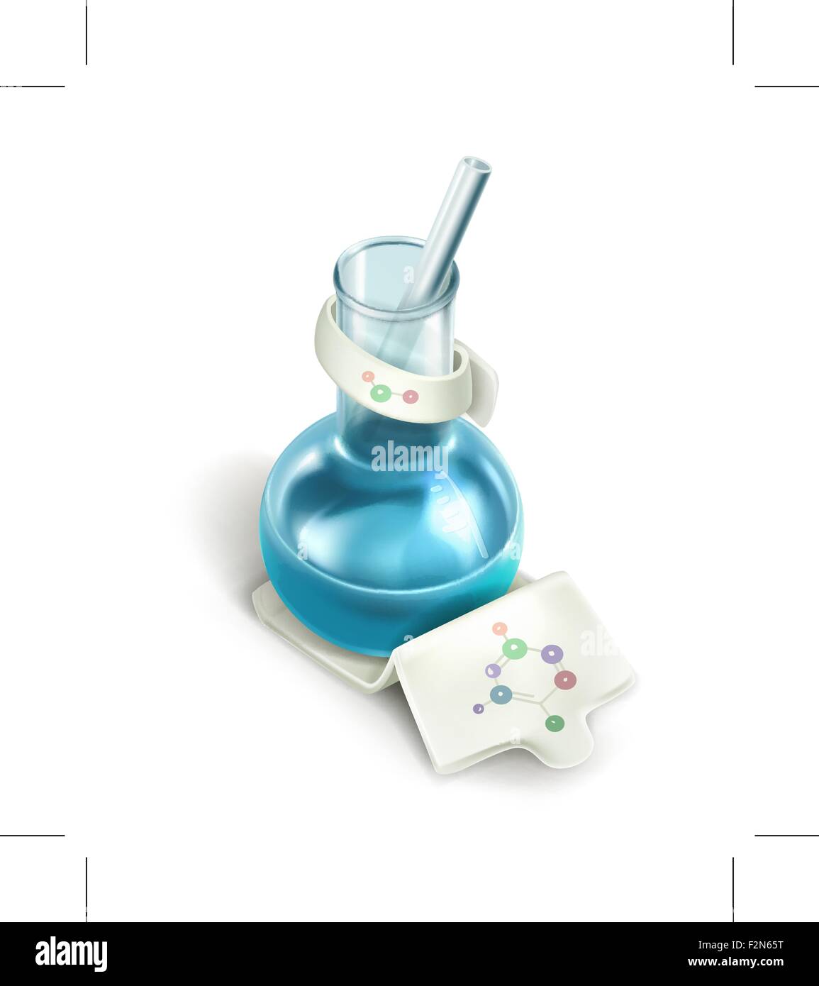 Laboratory glassware vector vectors Cut Out Stock Images & Pictures - Alamy