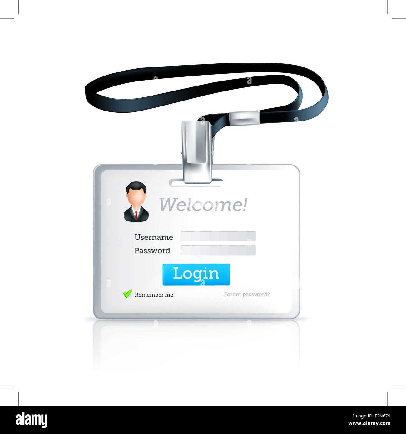 Log in form Stock Vector Image & Art - Alamy