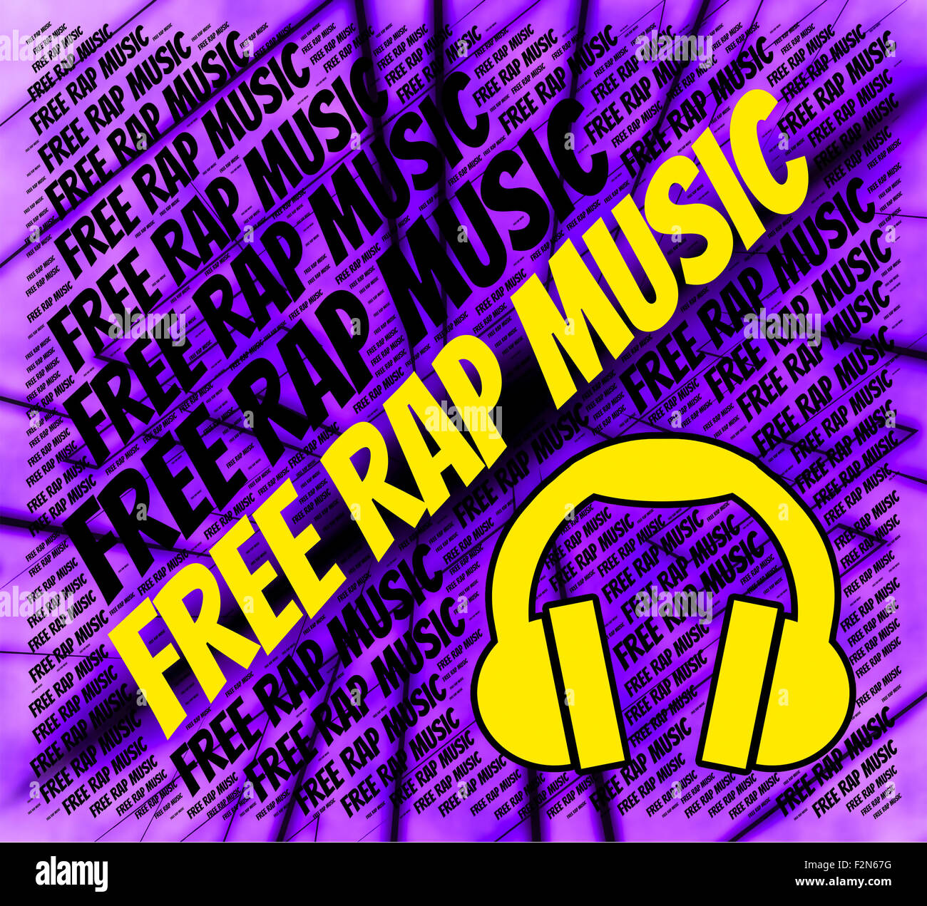 Free Rap Music Showing Sound Tracks And Harmonies Stock Photo - Alamy
