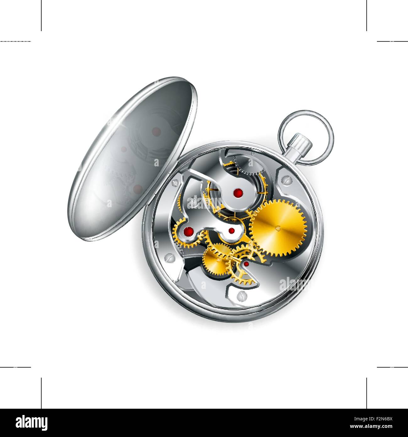 Mechanical clock, vector Stock Vector Image & Art - Alamy