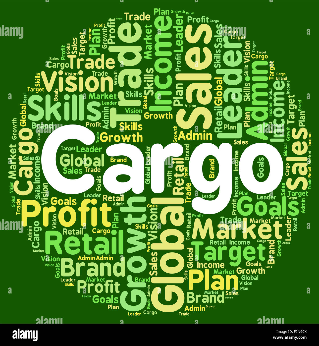 Word Cargo Showing Payloads Shipment And Loads Stock Photo - Alamy