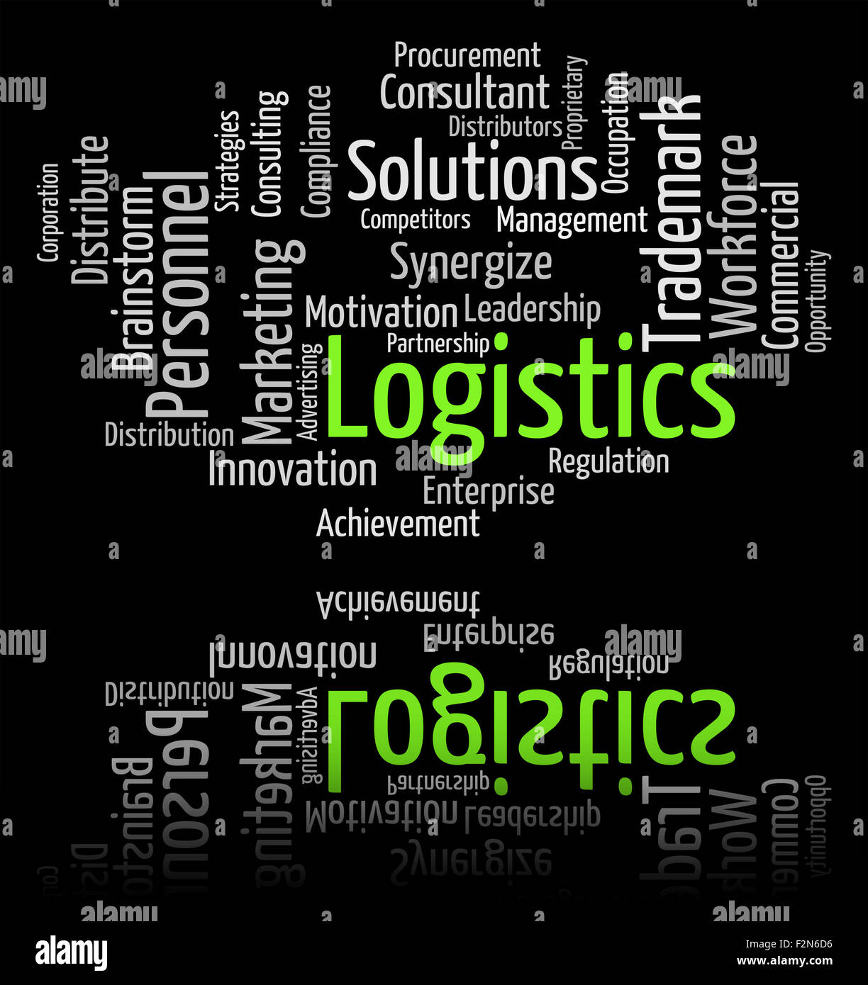 Logistics Word Showing Strategies Organized And Coordinating Stock ...