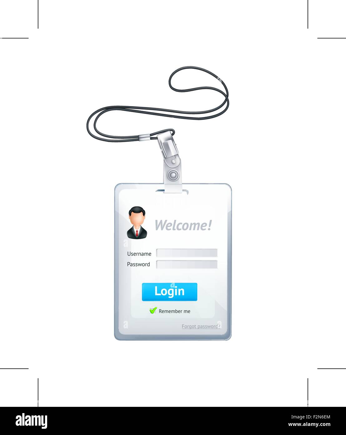 Log in form vertical, vector illustration Stock Vector Image & Art - Alamy