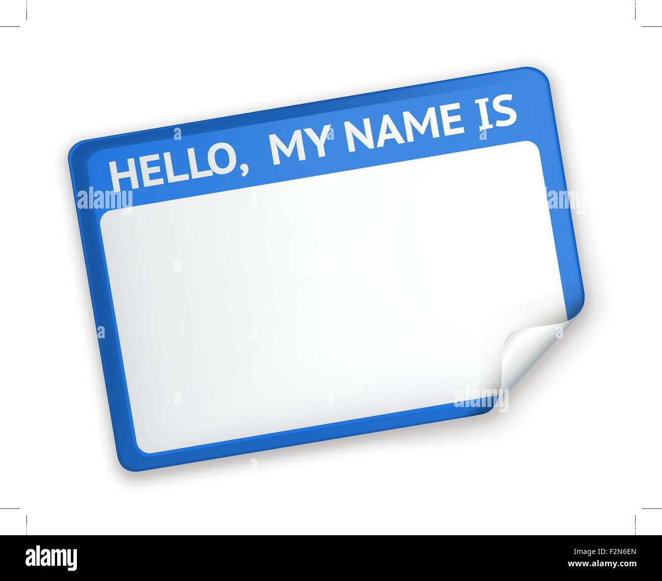 Name tag vectors hi-res stock photography and images - Alamy