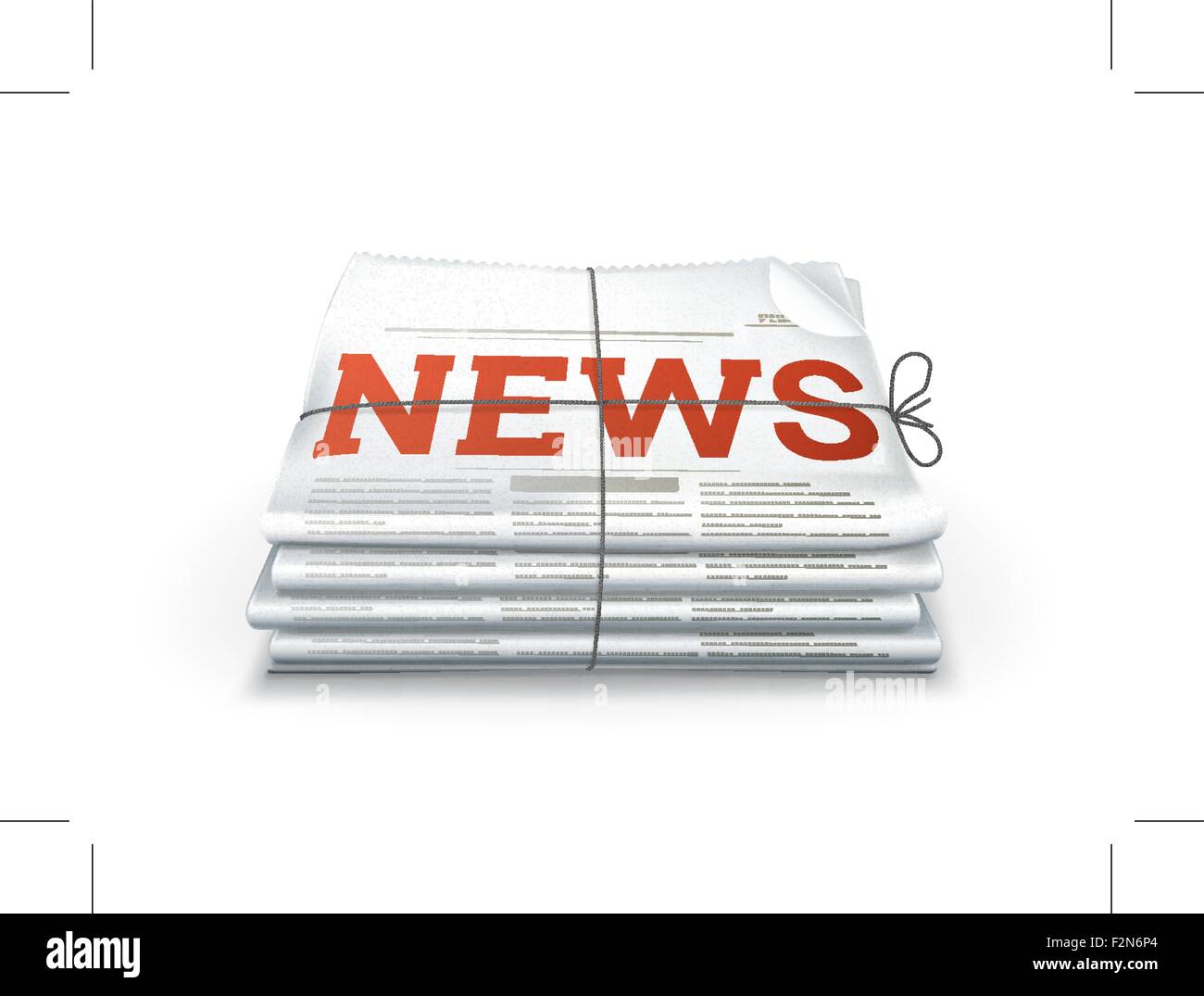 Stack of newspaper Stock Vector Images - Alamy