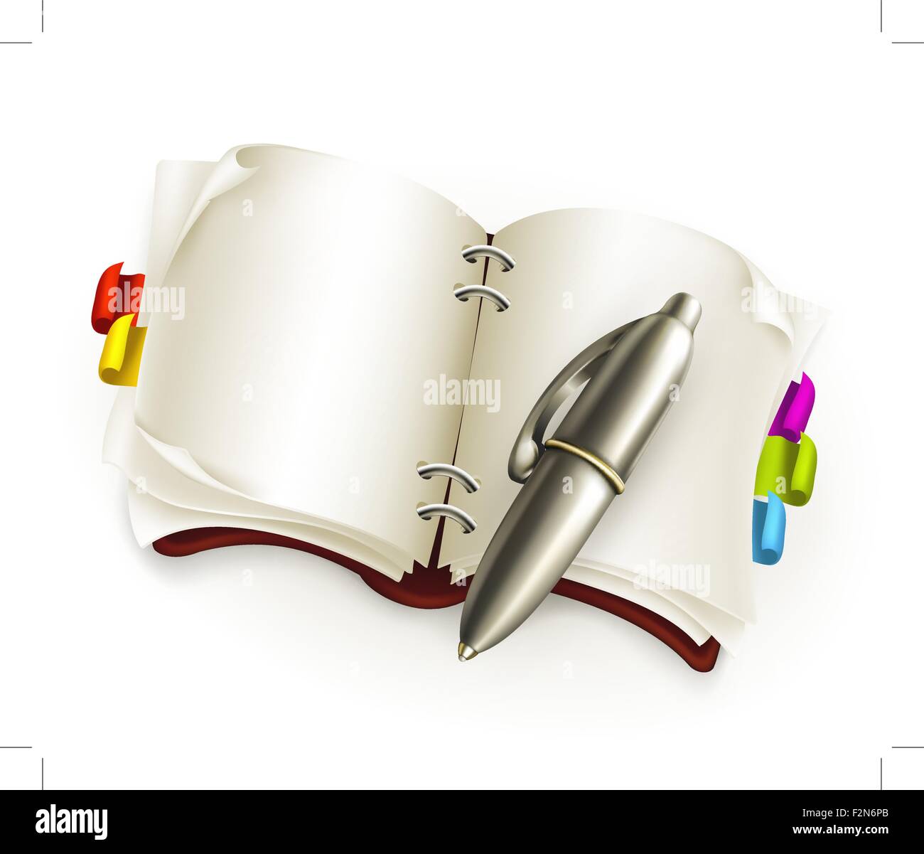 Study planner notebook vector vectors Cut Out Stock Images & Pictures ...