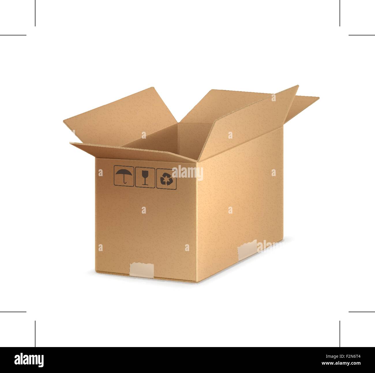 Open carton box Stock Vector Image & Art - Alamy