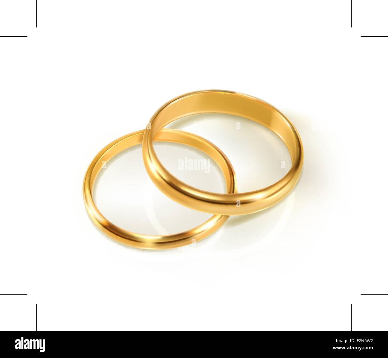 Pair of wedding rings, vector illustration Stock Vector Image & Art - Alamy