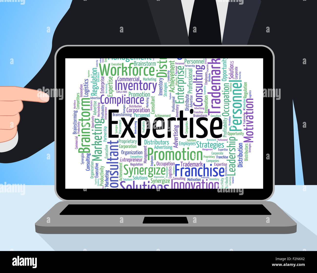 Expertise Word Showing Training Proficiency And Words Stock Photo - Alamy