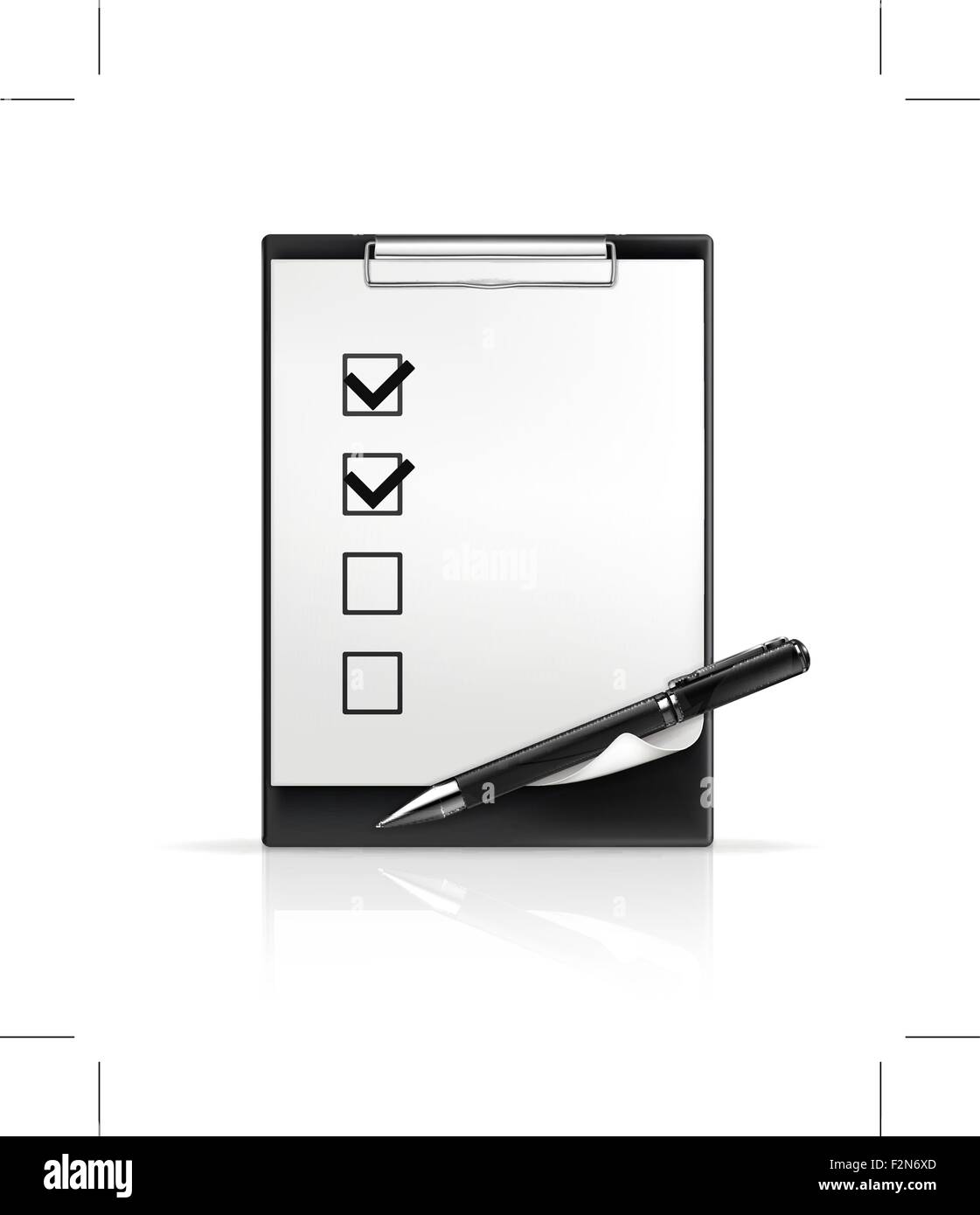 Check boxes vector hi-res stock photography and images - Alamy