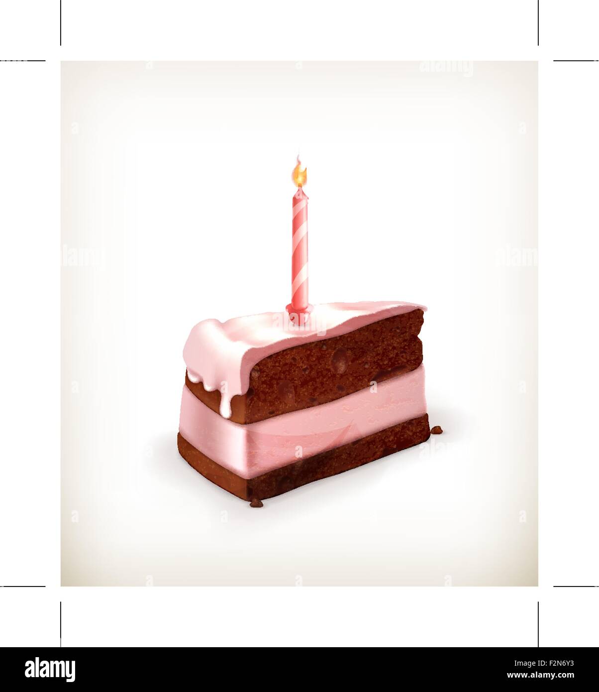 Delicious dessert mousse cake Stock Vector Images - Alamy