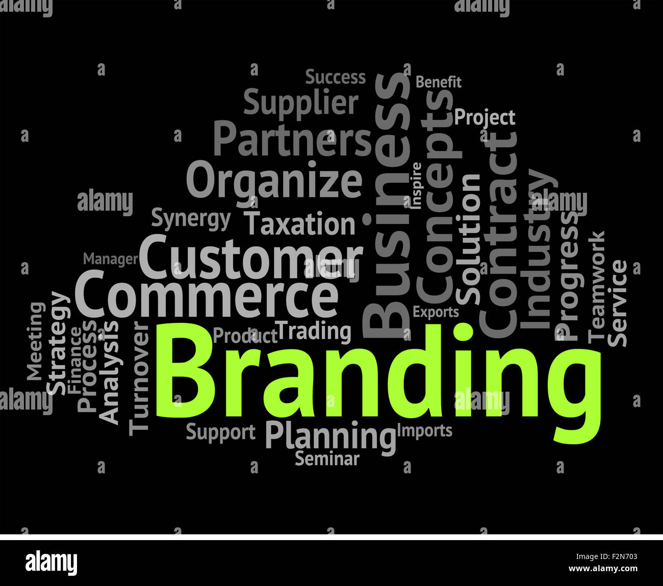 Branding Word Representing Company Identity And Brands Stock Photo - Alamy