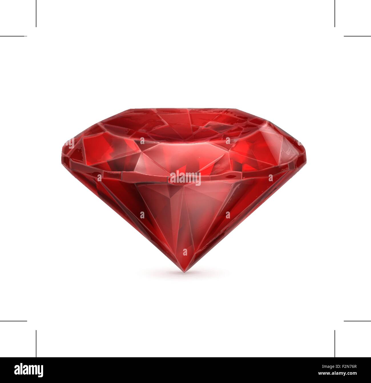 Ruby red vector icon Stock Vector Image & Art - Alamy