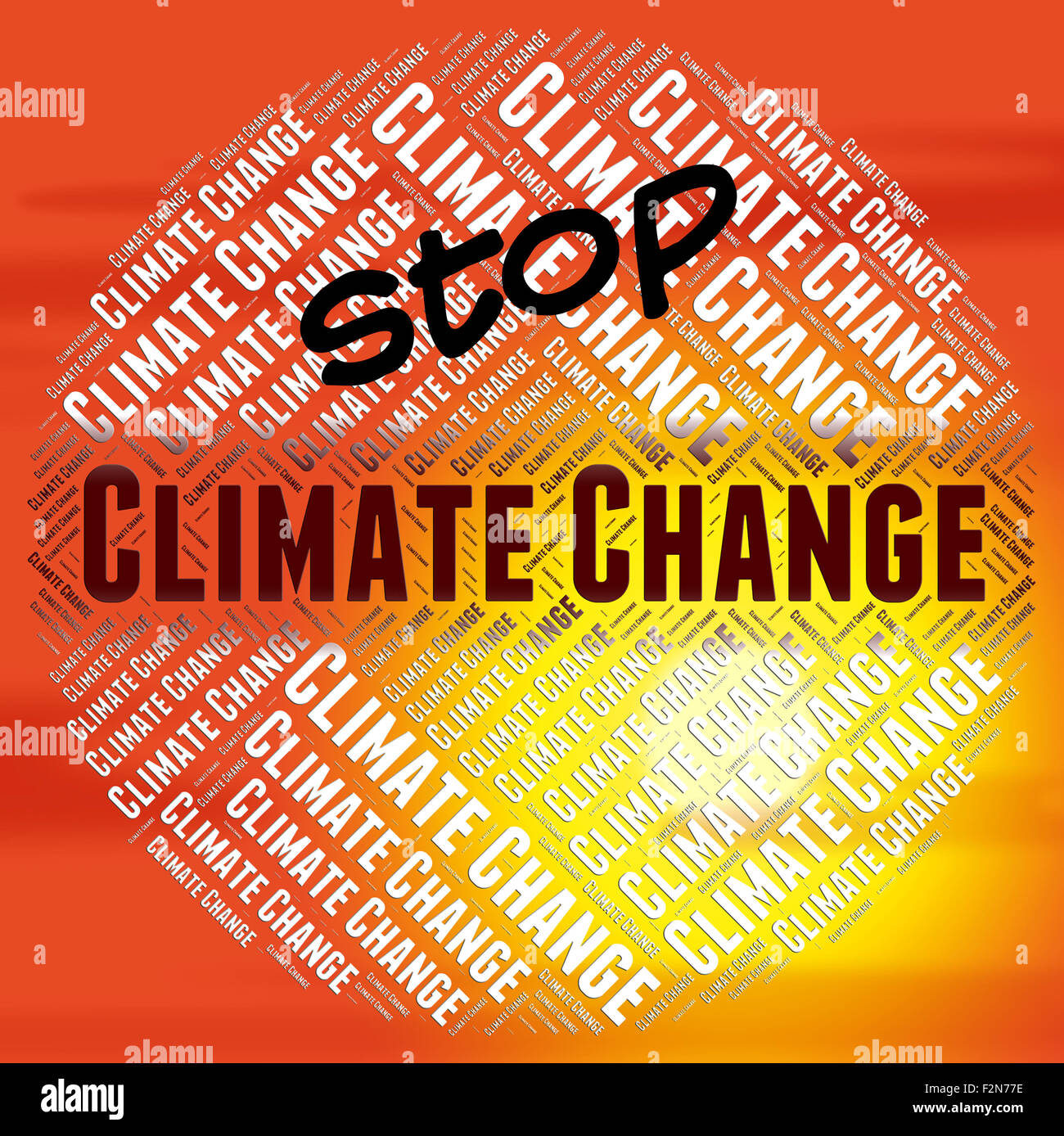 Stop Climate Change Showing Global Warming And Improve Stock Photo - Alamy