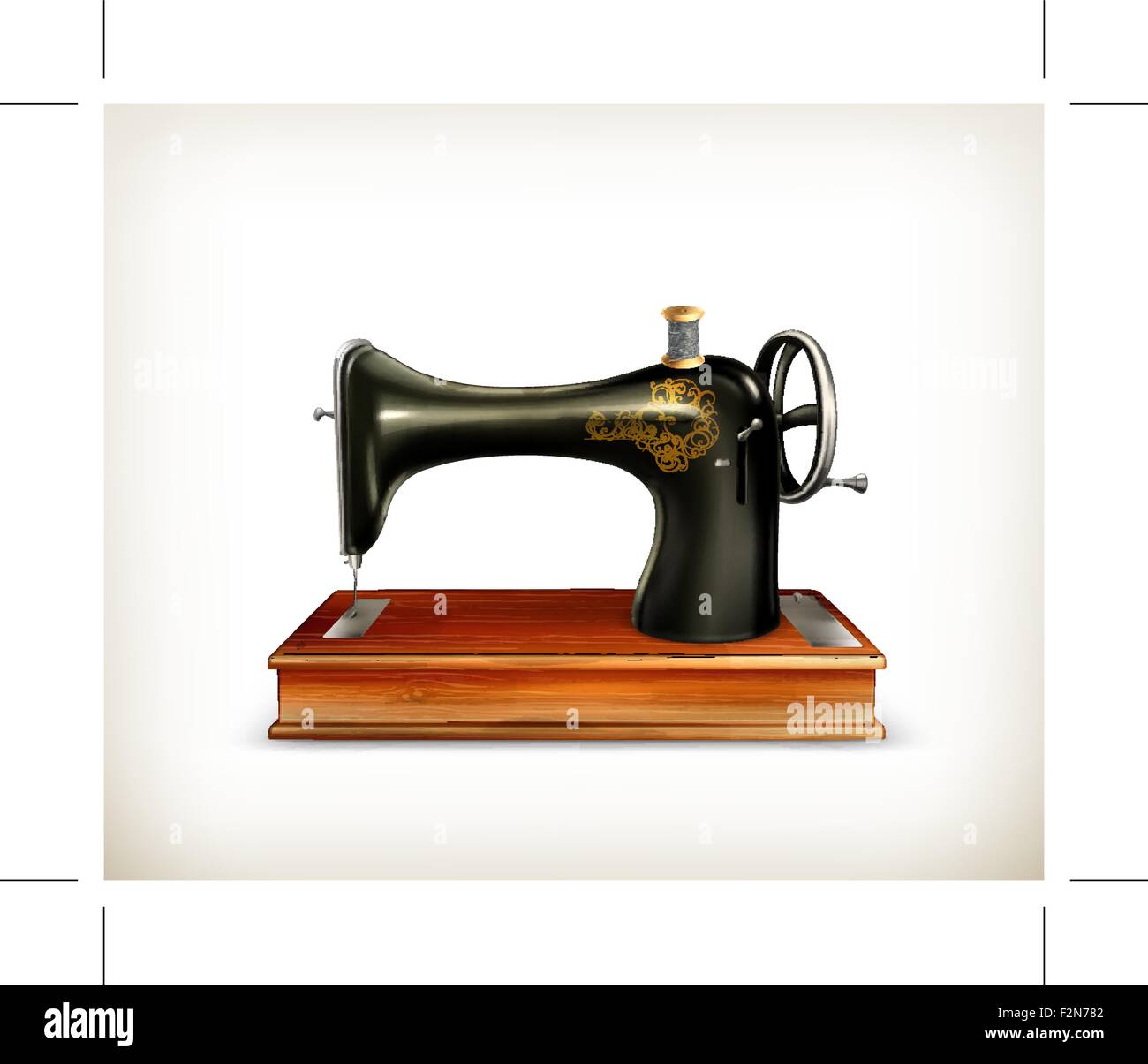 Sewing machine, vector Stock Vector Image & Art - Alamy