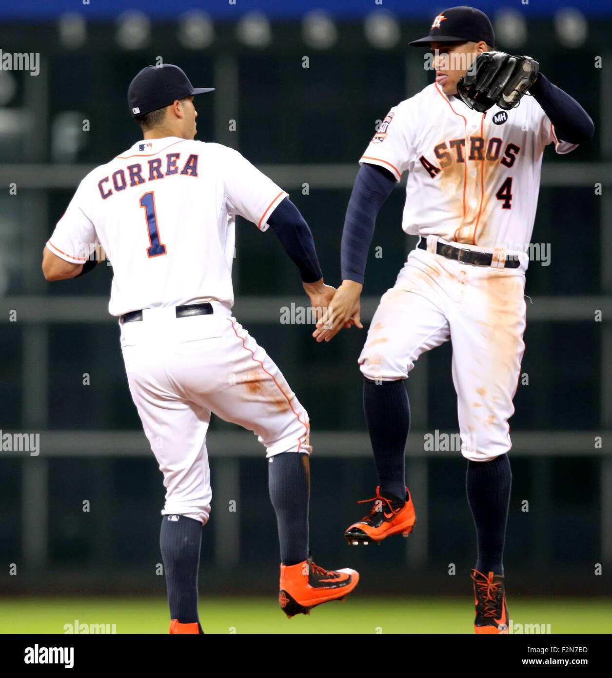 Houston, TX, USA. 21st Sep, 2015. Houston Astros shortstop Carlos ...