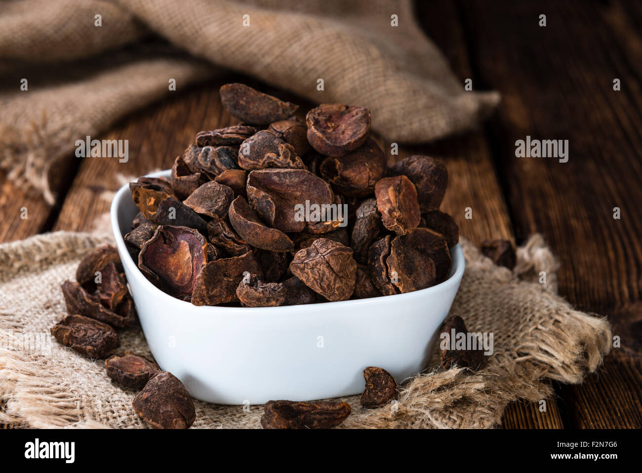 Cola Nuts (dried) as close-up shot on rustic wooden background Stock ...