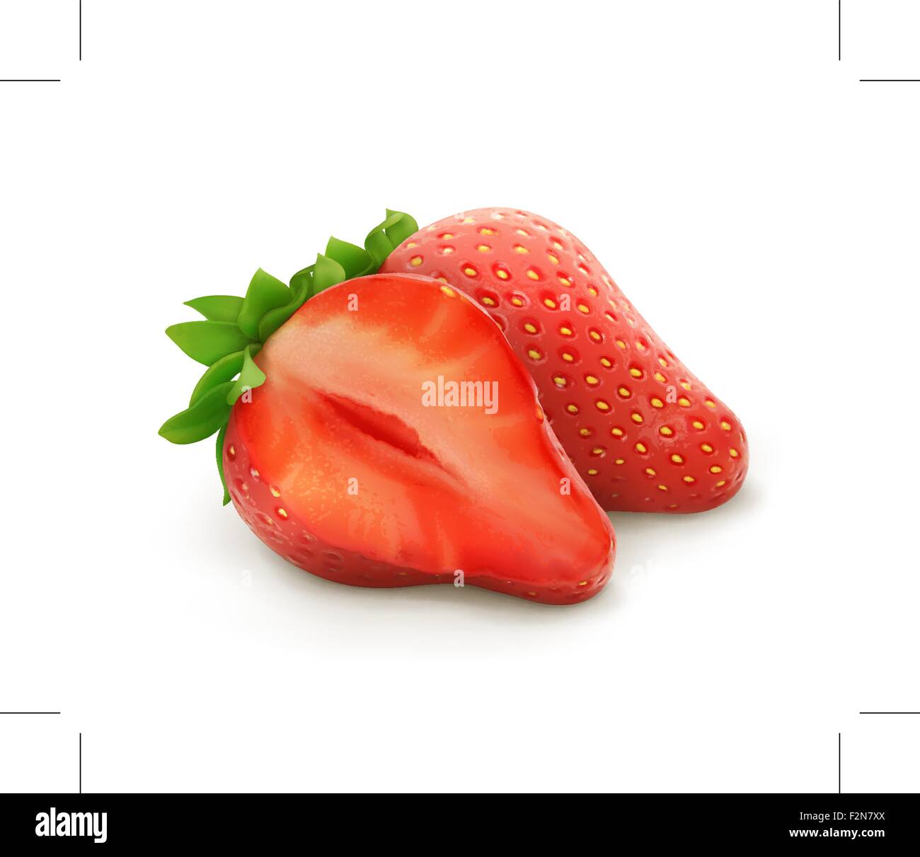 Strawberry, vector illustration Stock Vector Image & Art - Alamy