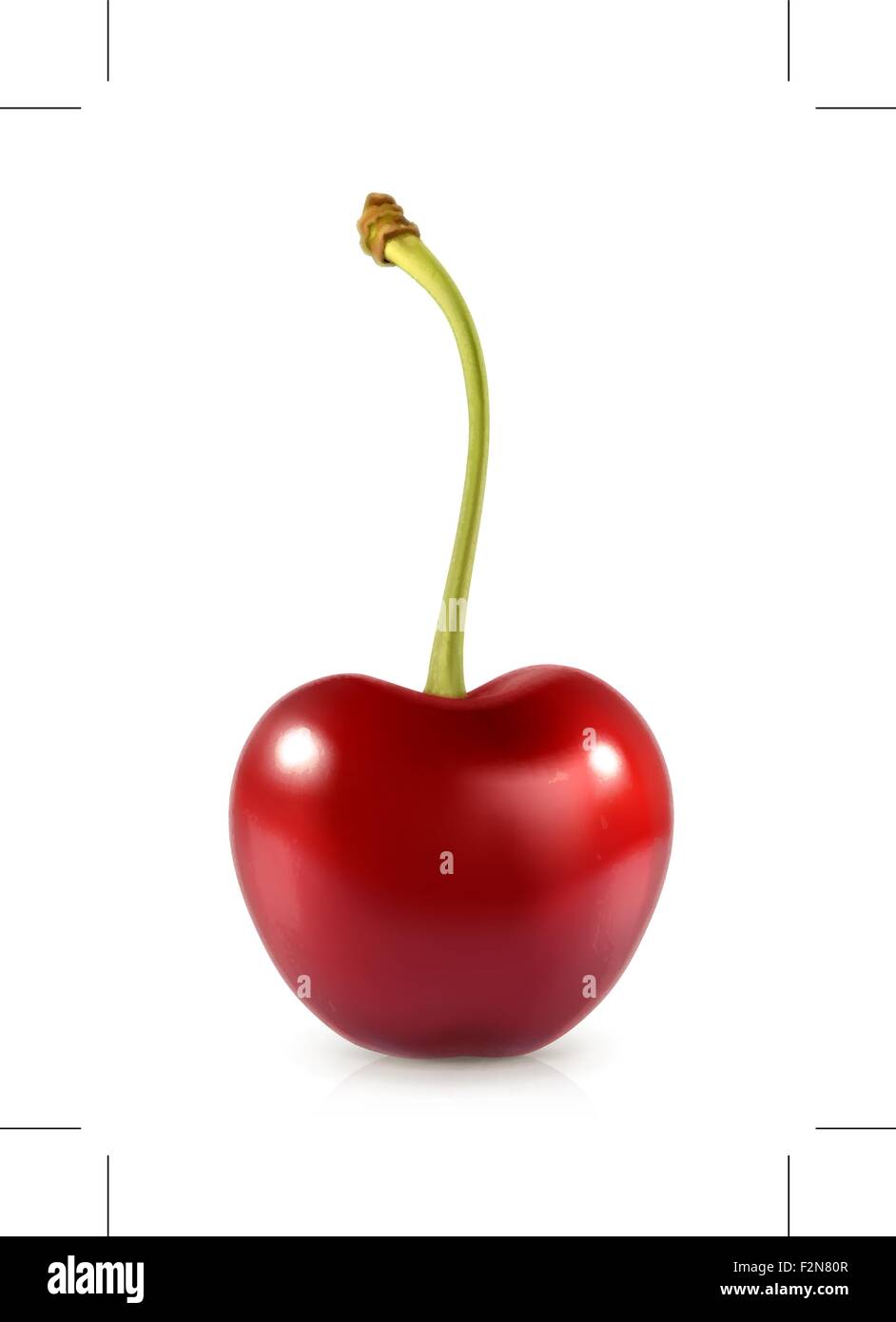 One cherry single Stock Vector Images - Alamy