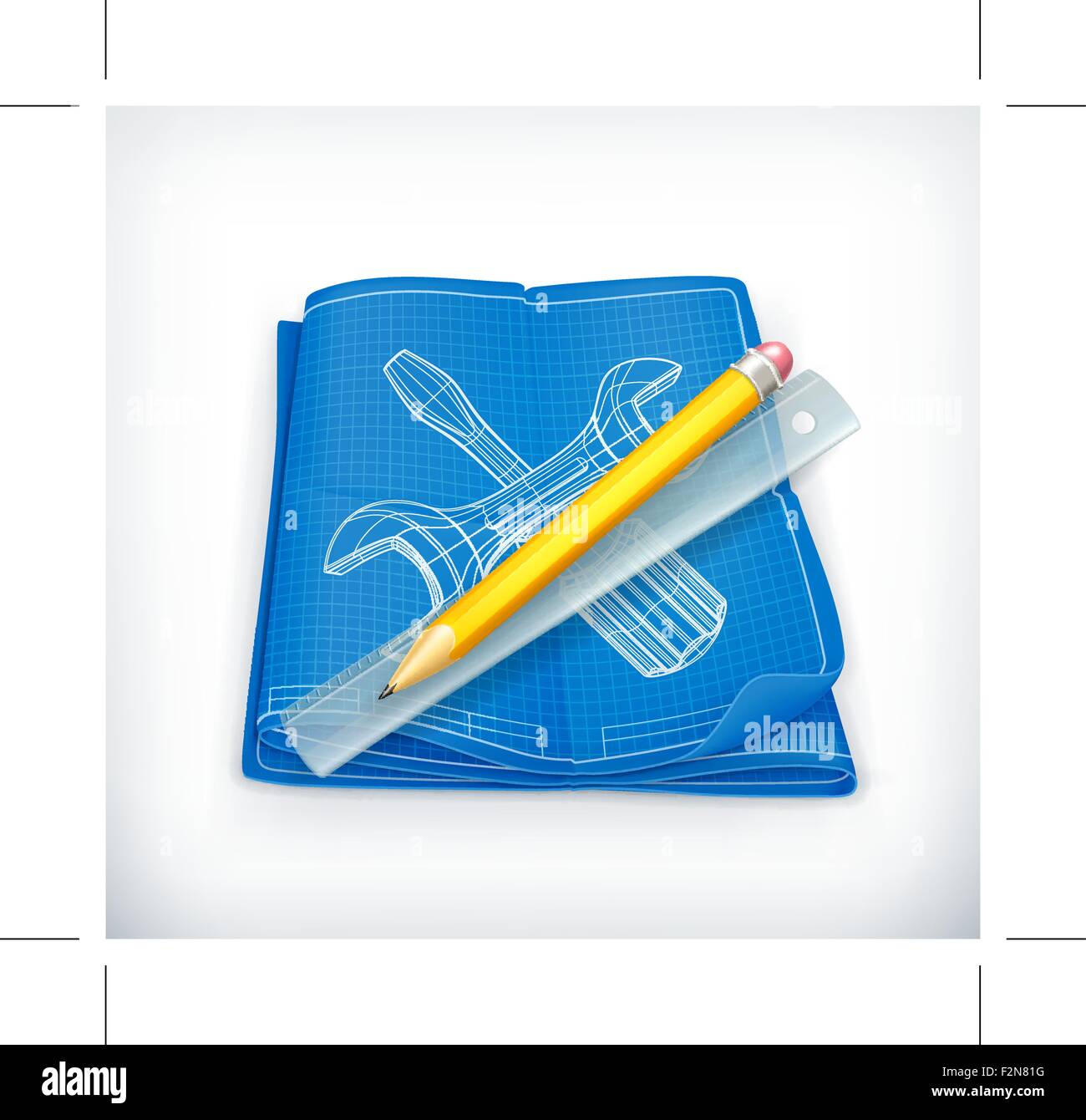 Technical drawing icon, vector Stock Vector Image & Art - Alamy