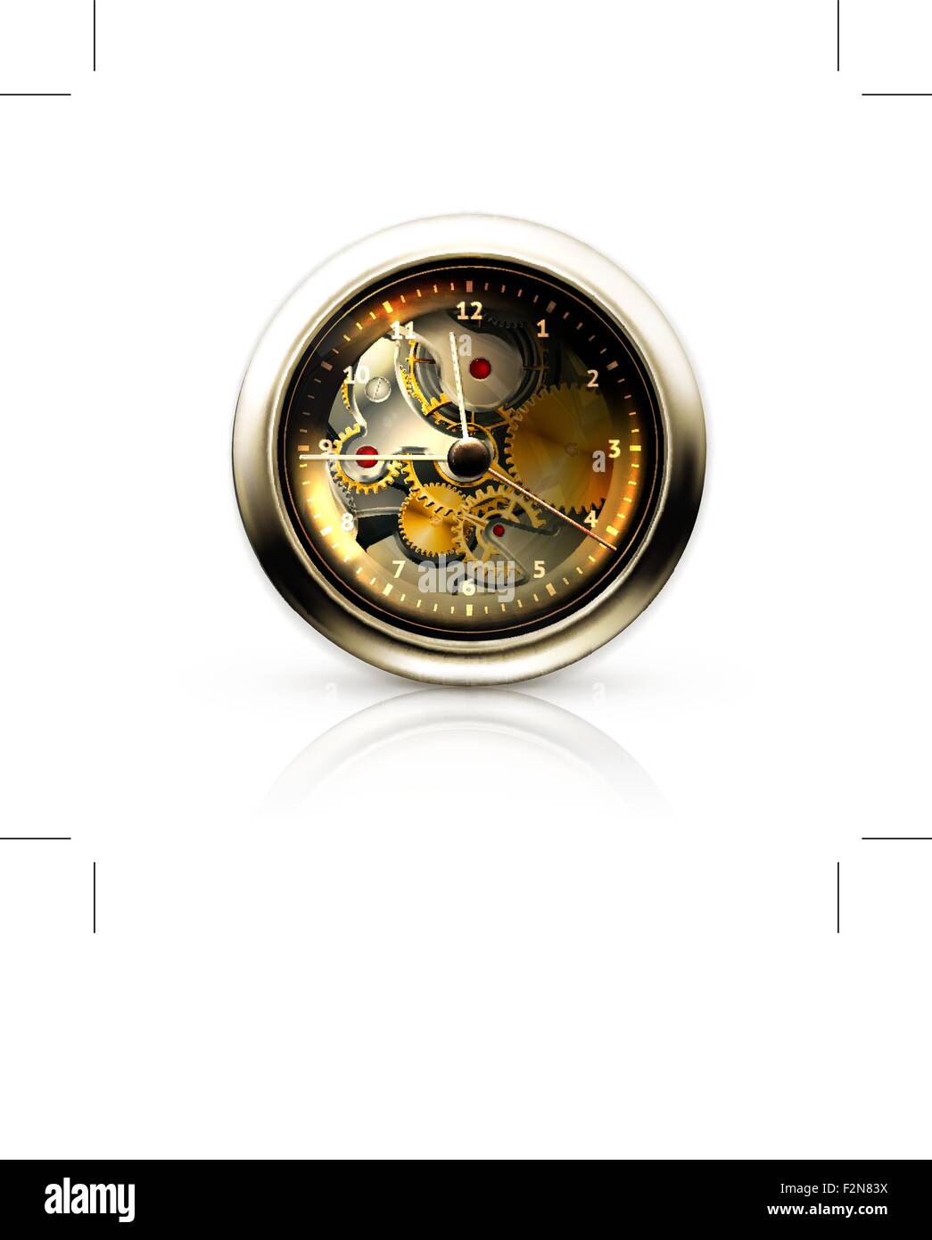 Inside clock Stock Vector Images - Alamy