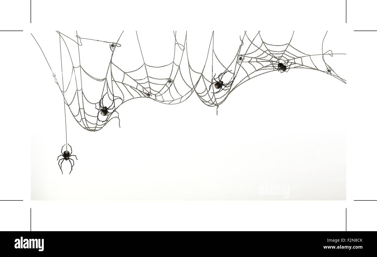 Cartoon scary black spiders set hi-res stock photography and images - Alamy