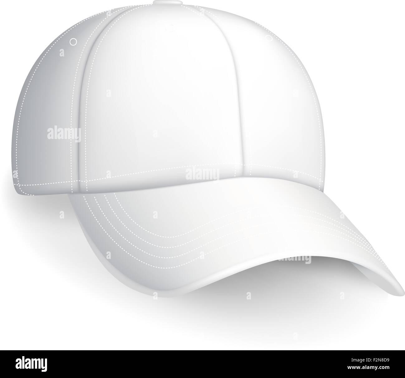 White baseball cap, vector Stock Vector Image & Art - Alamy