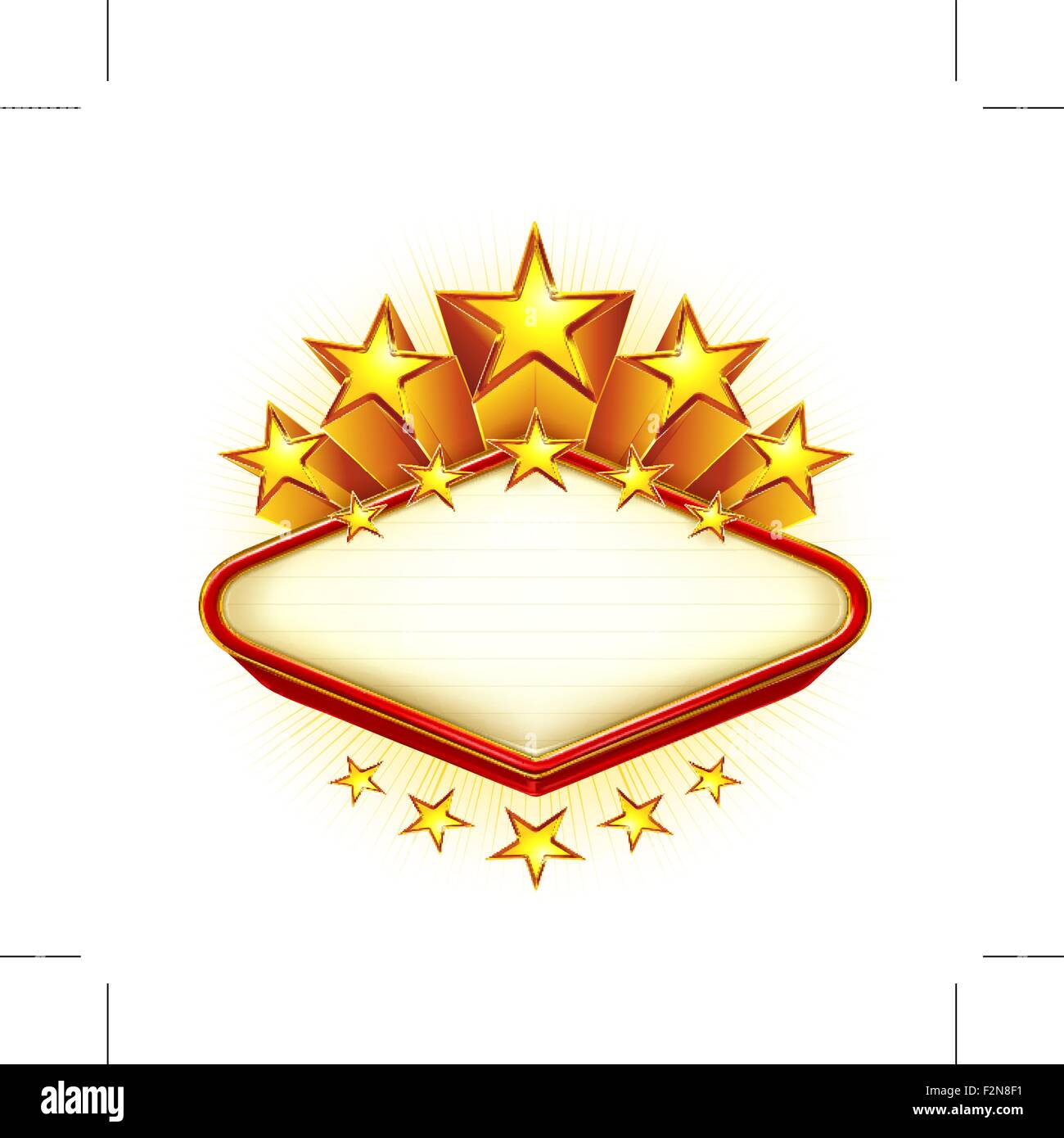 Frame golden winner cup Stock Vector Images - Alamy