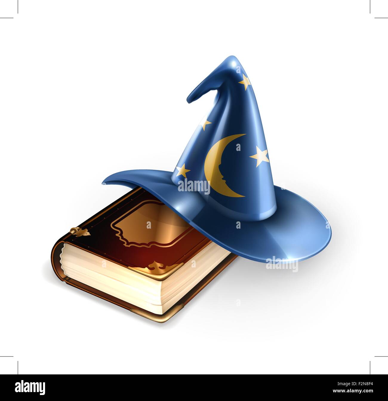 Wizard hat and old book Stock Vector Image & Art - Alamy