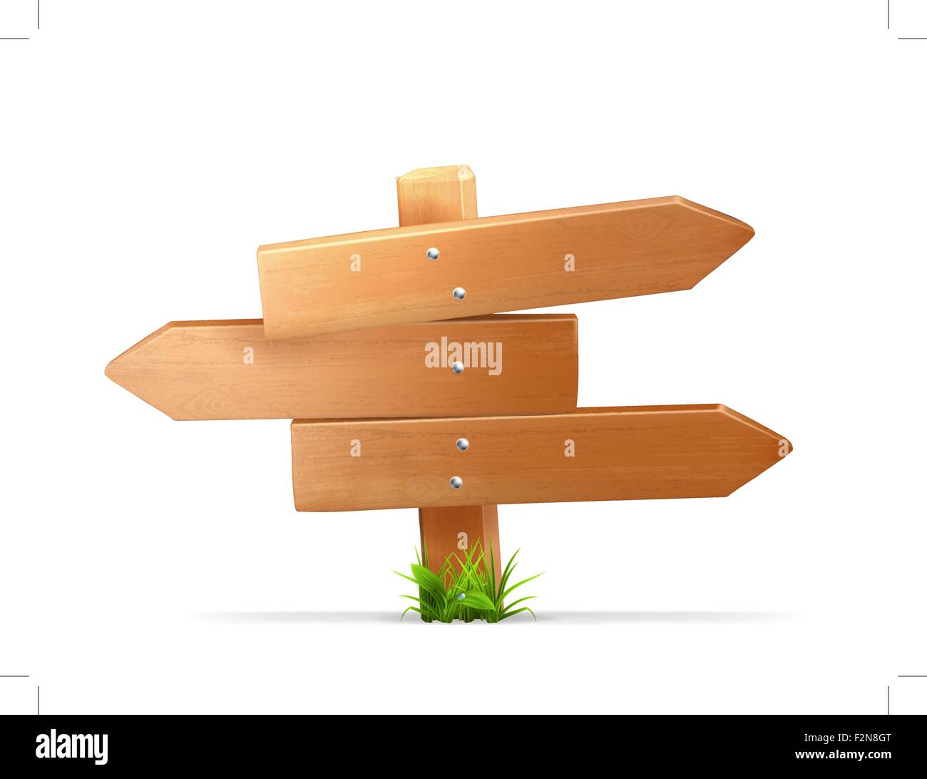 Wooden path sign Stock Vector Images - Alamy