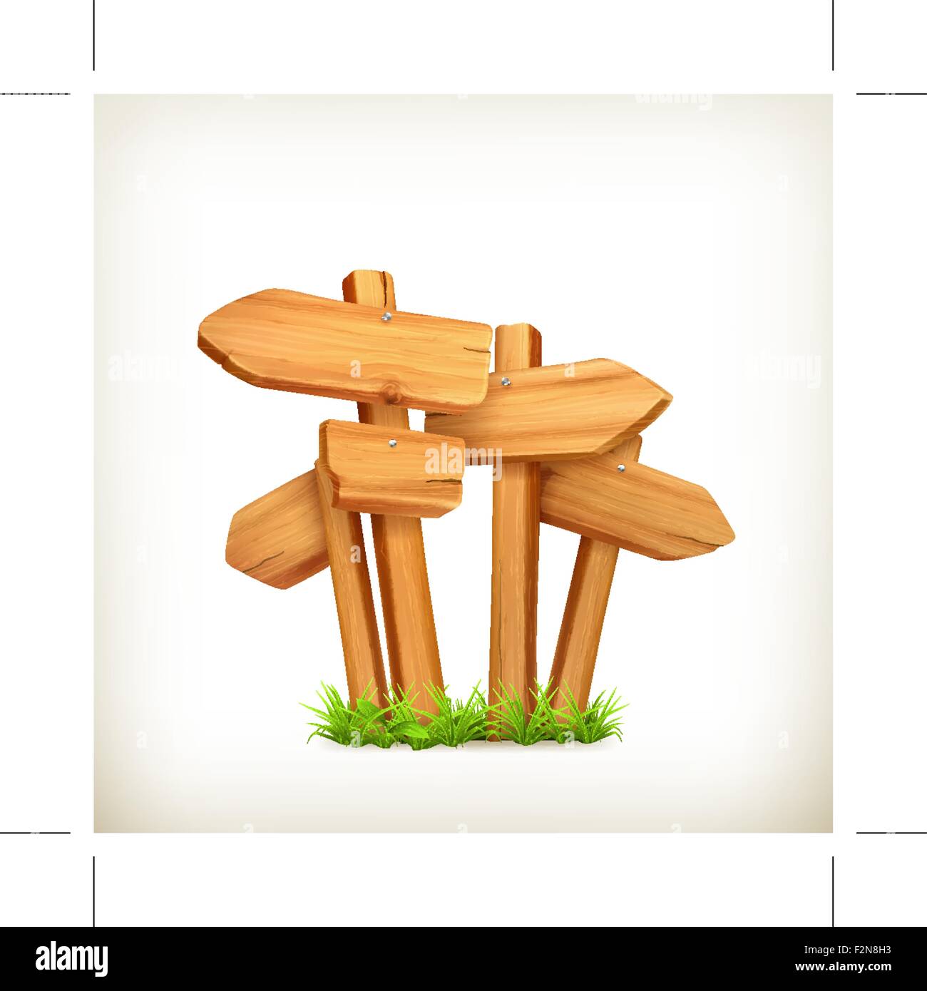 Wooden signs, vector Stock Vector Image & Art - Alamy