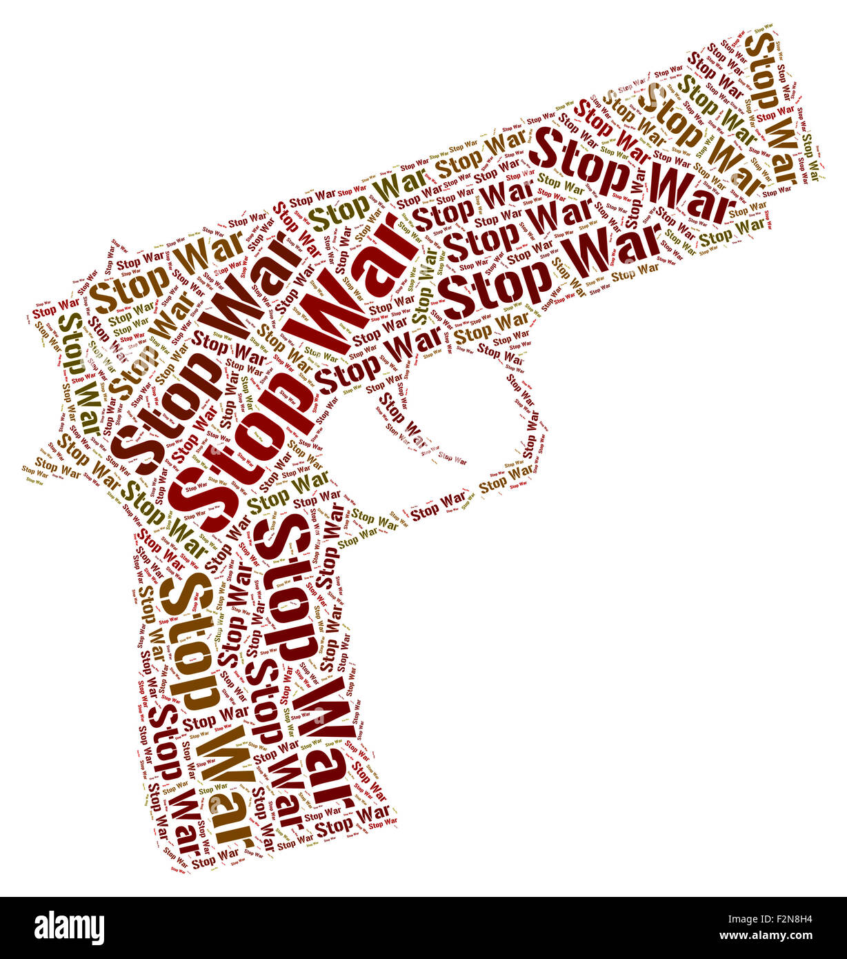 Stop War Indicating Warning Sign And Fighting Stock Photo - Alamy