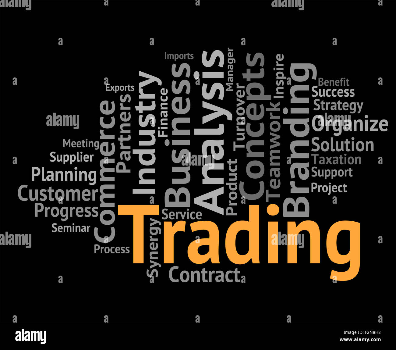 Trading Word Showing Ecommerce Purchase And Commercial Stock Photo - Alamy