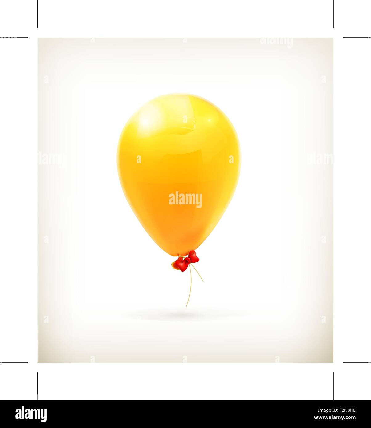 Yellow toy balloon, vector Stock Vector Image & Art - Alamy