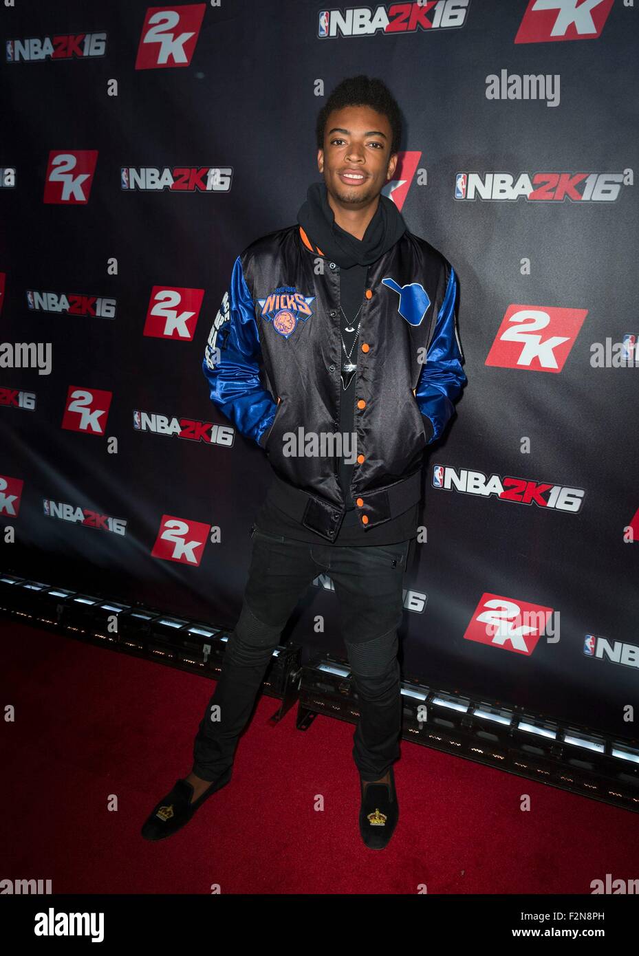 New York, NY, USA. 21st Sep, 2015. Jackson Lee at arrivals for NBA 2K16 ...