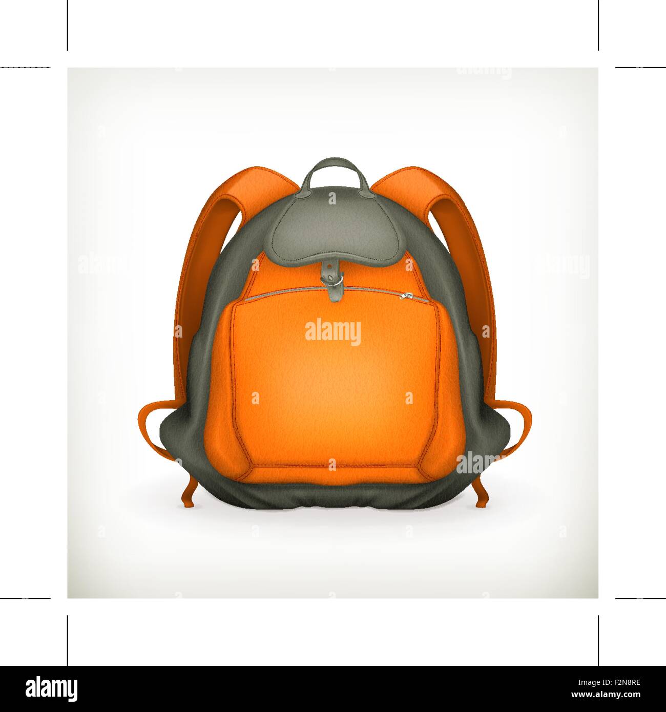 Leather backpack vector hi-res stock photography and images - Alamy