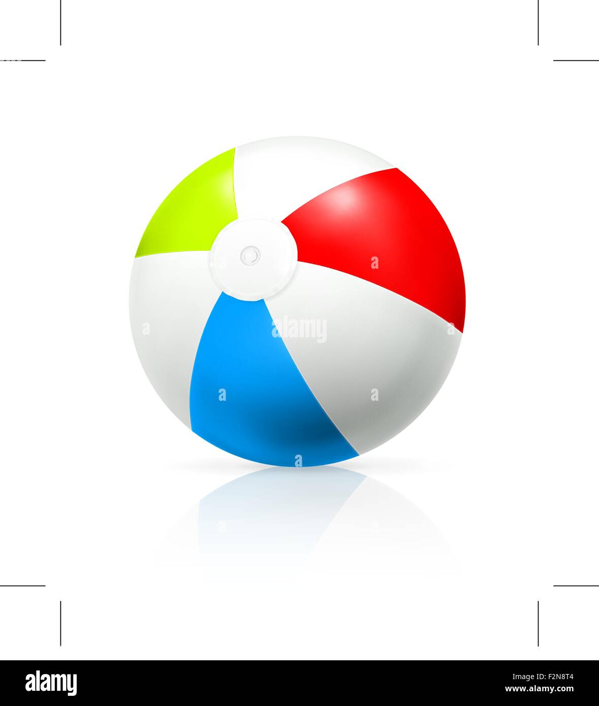 Air ball white beach Stock Vector Images - Alamy