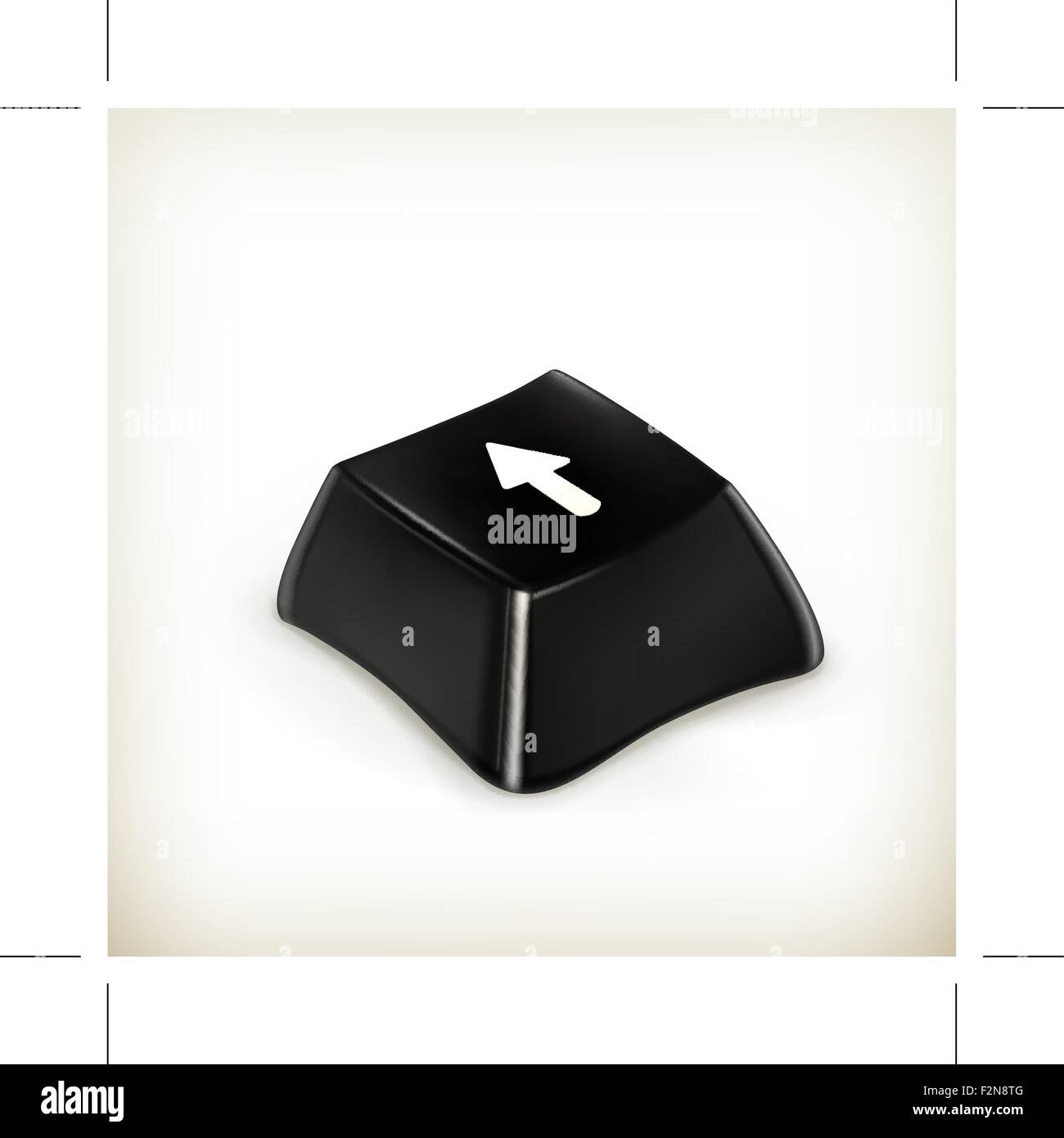 Black button, vector Stock Vector Image & Art - Alamy