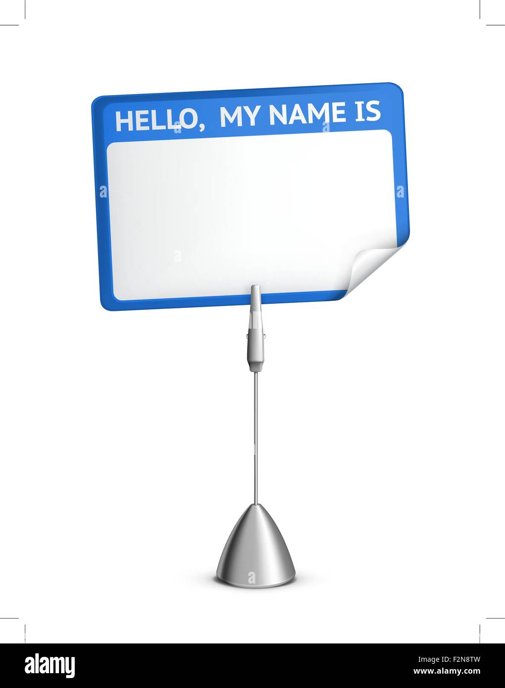 Name badge pin Stock Vector Images - Alamy