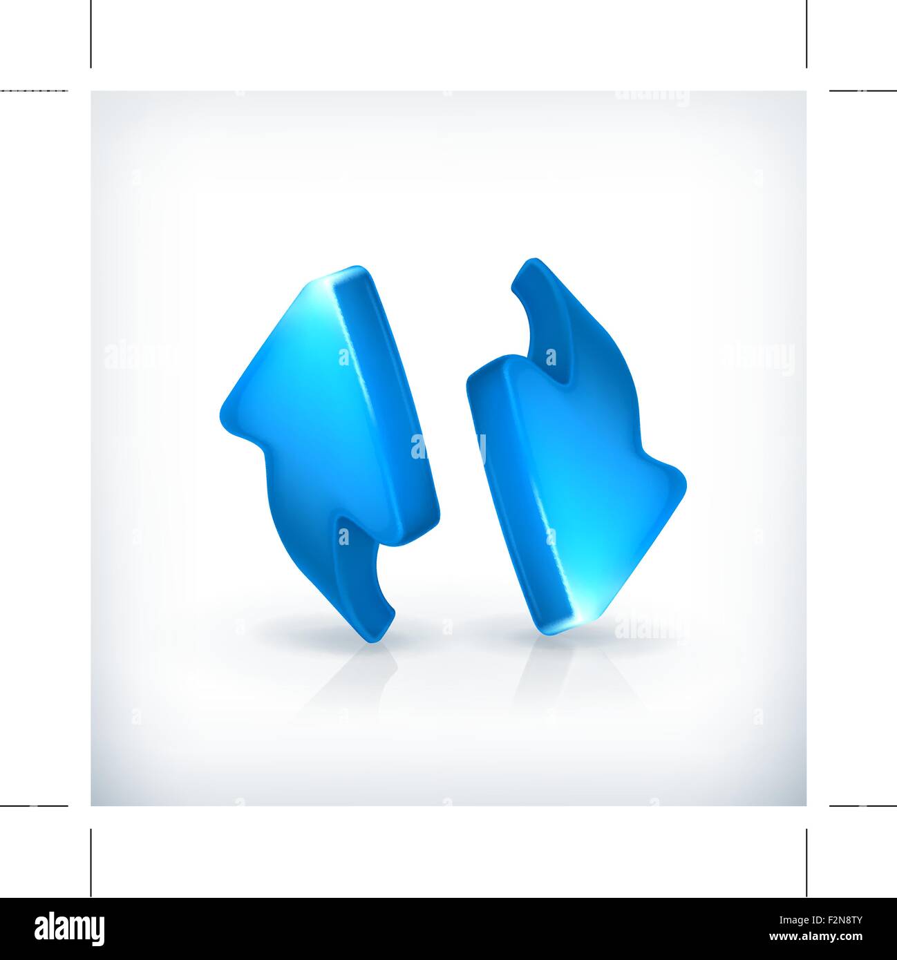 Blue arrows, vector Stock Vector Image & Art - Alamy