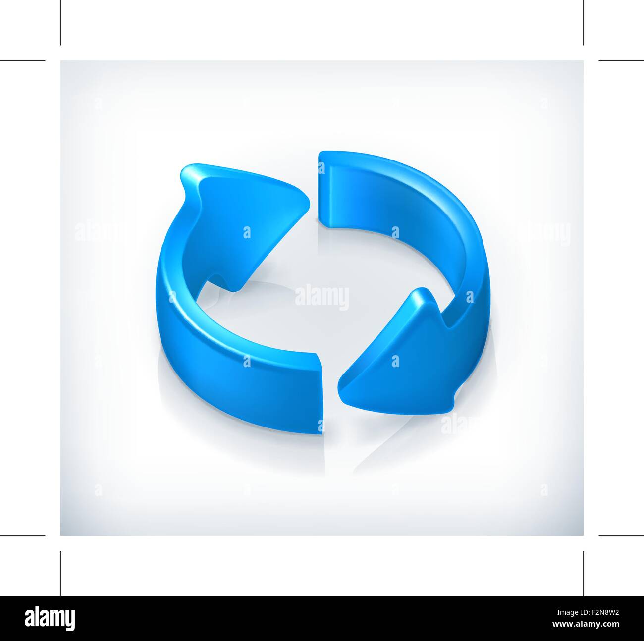 Blue cycle arrows, vector Stock Vector Image & Art - Alamy