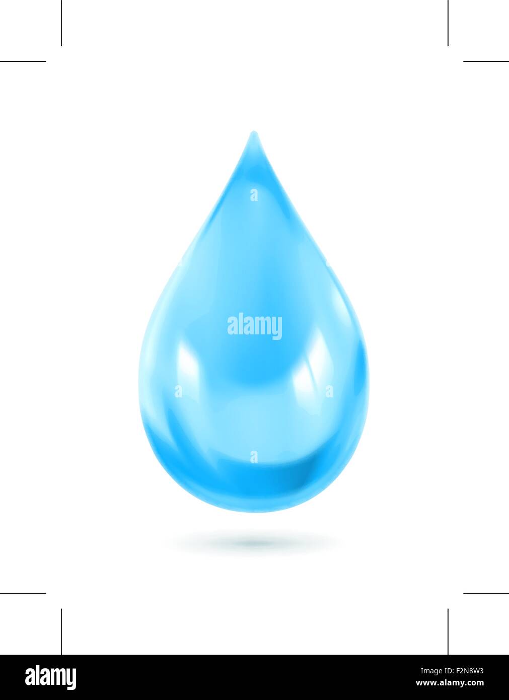 Blue water drop icon hi-res stock photography and images - Alamy