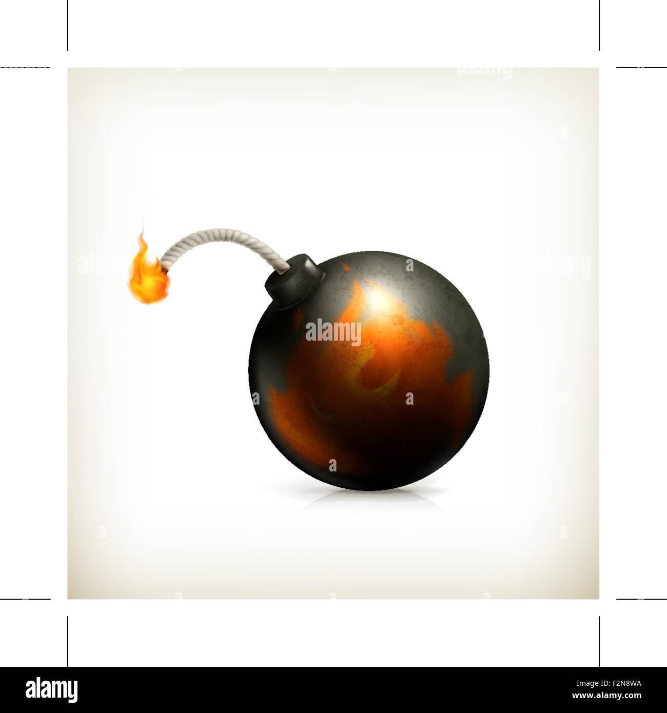 Bomb, vector icon Stock Vector Image & Art - Alamy
