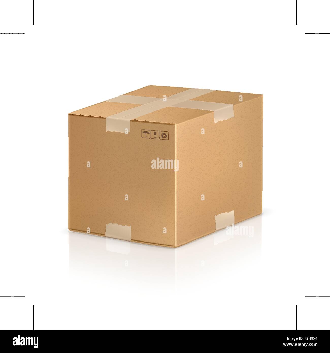 Corrugated box Stock Vector Images - Alamy