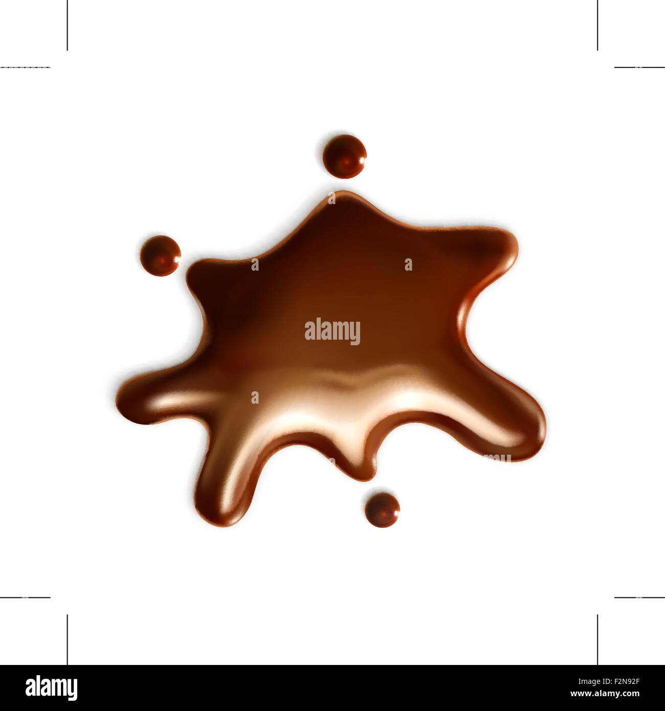 Chocolate drop, vector illustration Stock Vector Image & Art - Alamy